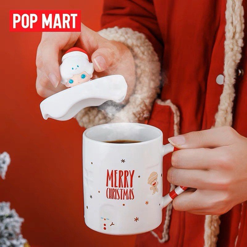 POPMART Dimoo Christmas Mug with cover, Hobbies & Toys, Toys & Games on ...