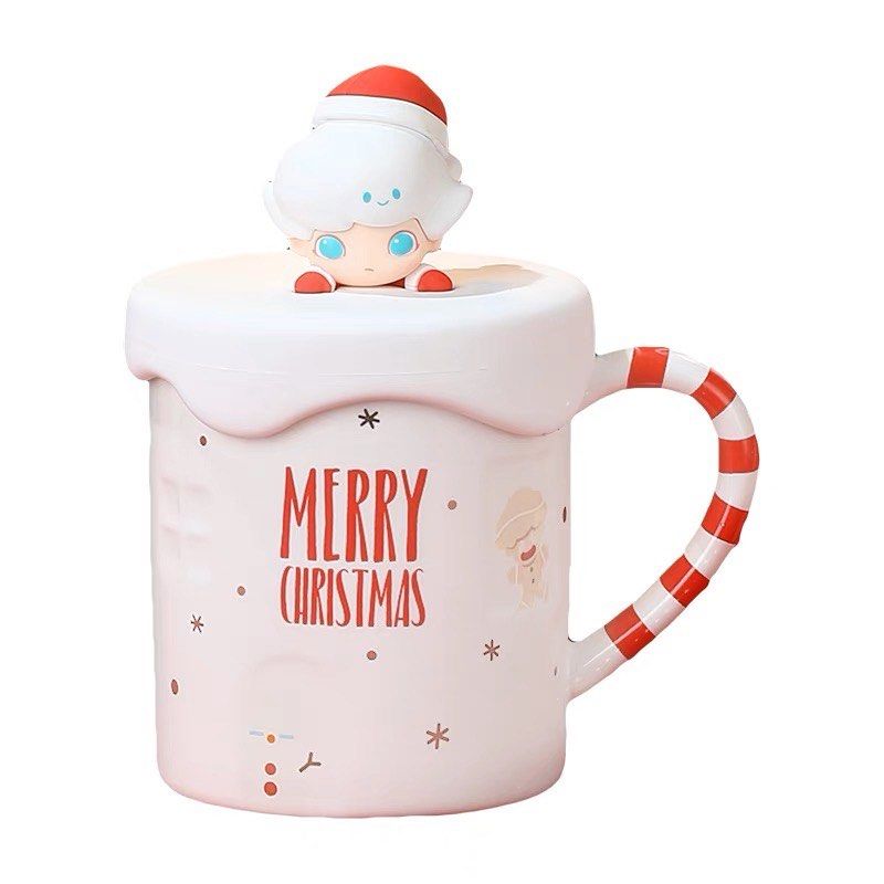 POPMART Dimoo Christmas Mug with cover, Hobbies & Toys, Toys & Games on ...
