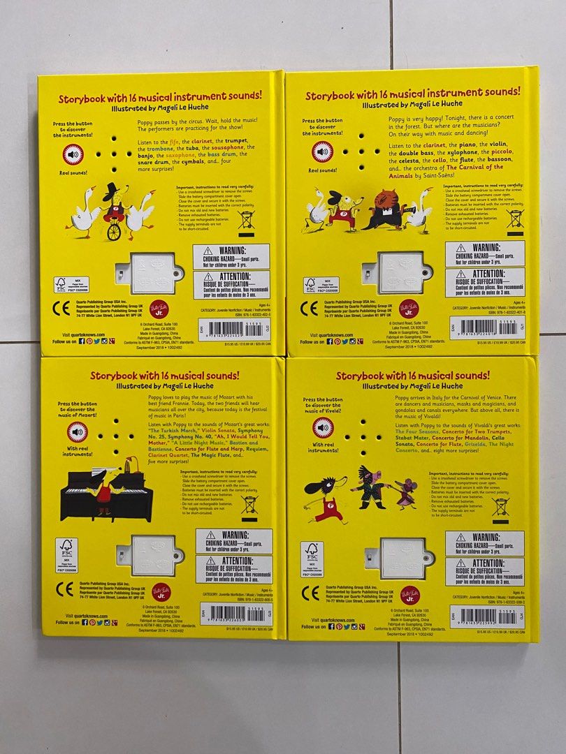 Poppy Storybook with 16 musical sounds, Hobbies & Toys, Books ...