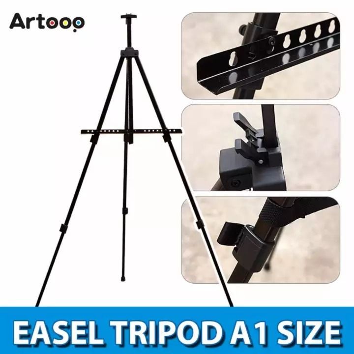 Portable Easel Tripod Stand - Able to Fit A1 Size, Photography ...