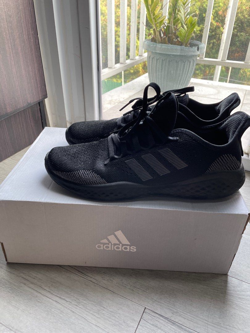 Pre-loved Adidas All Black FluidFlow 2.0 on Carousell