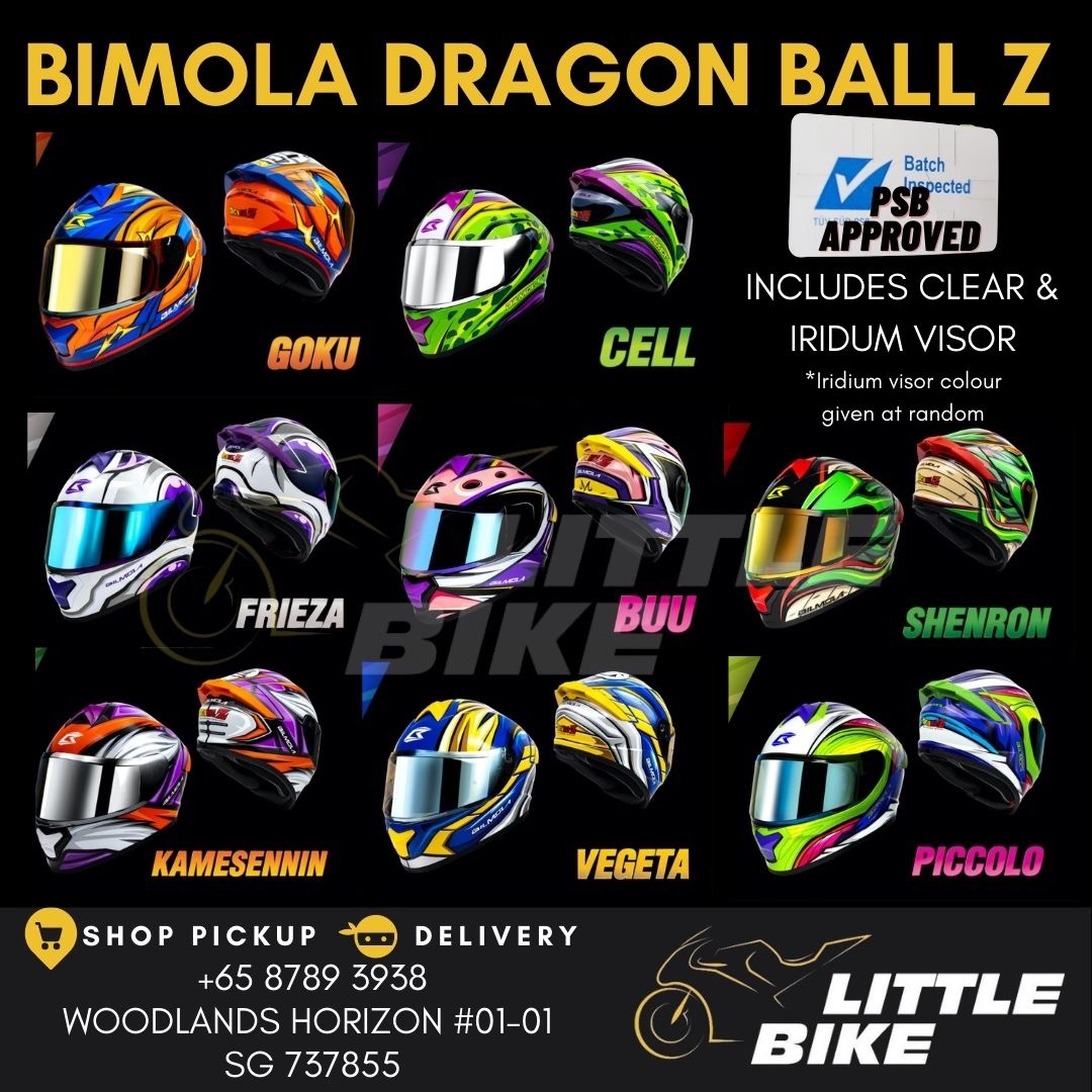 PSB APPROVED Bimola Dragon ball Z full face motorcycle helmet ...