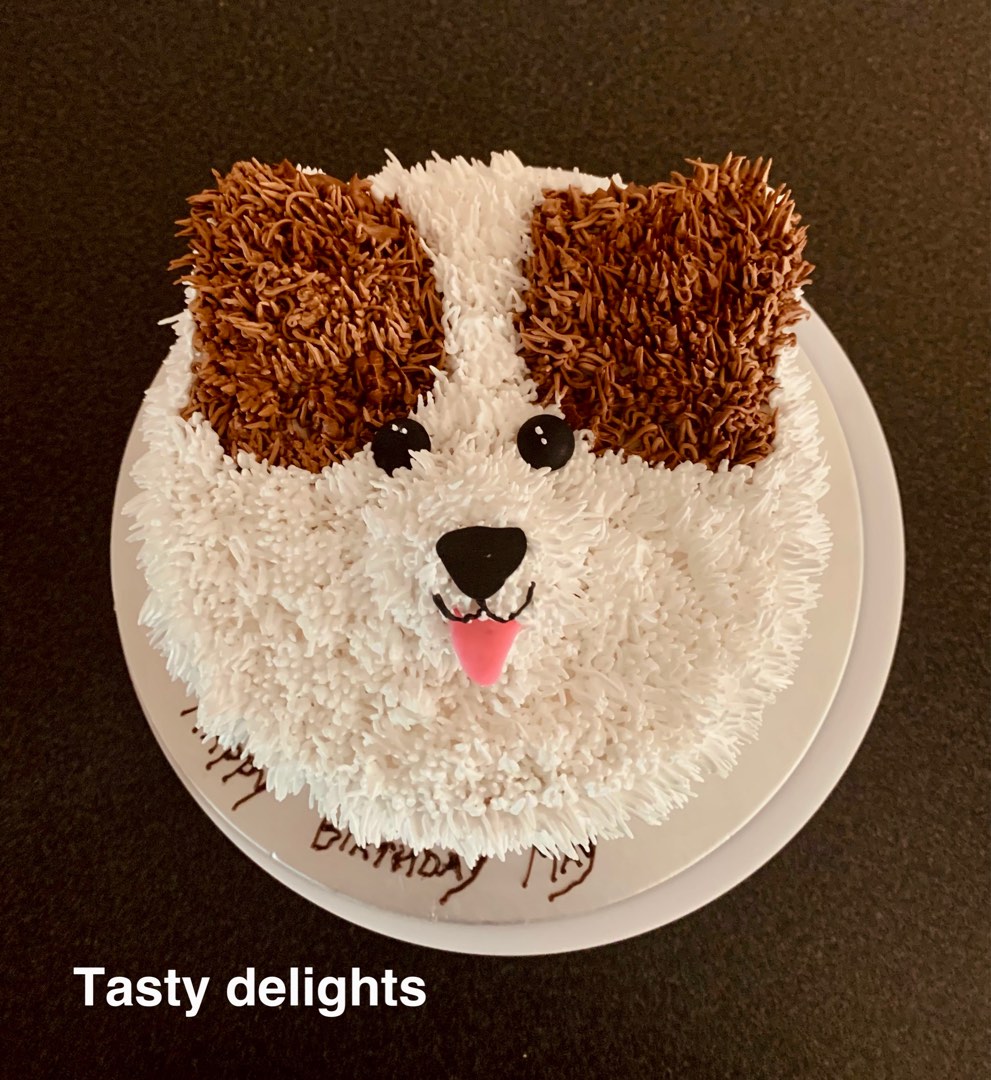 puppy face cake,birthday cake,freshcream cake,customized cakes ...