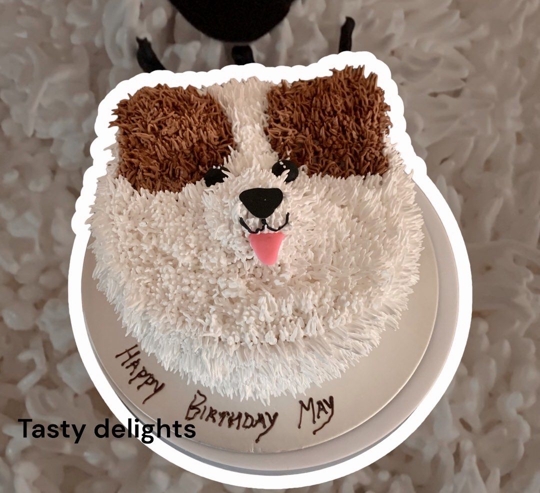 puppy face cake,birthday cake,freshcream cake,customized cakes ...