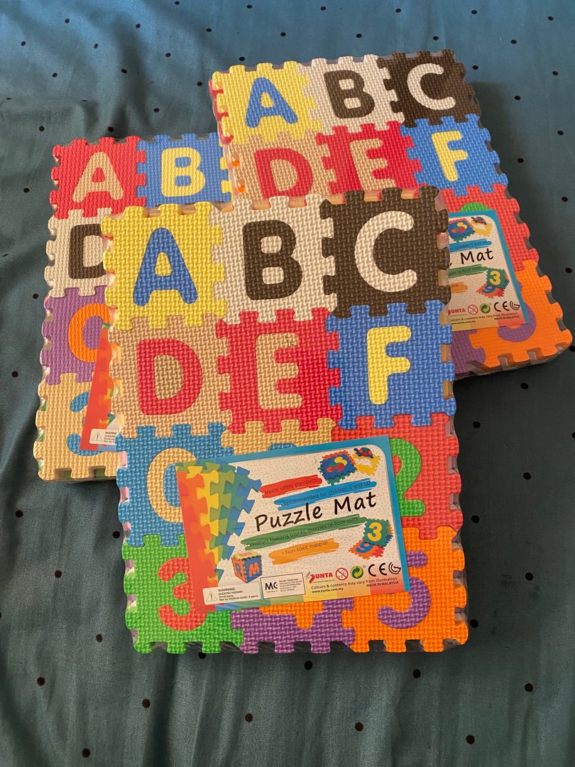 Puzzle Mat - alphabet and numbers, Hobbies & Toys, Toys & Games on ...