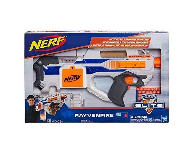 (rare) Nerf Exclusive N-Strike Elite Rayvenfire Motorized Rapid Fire ...