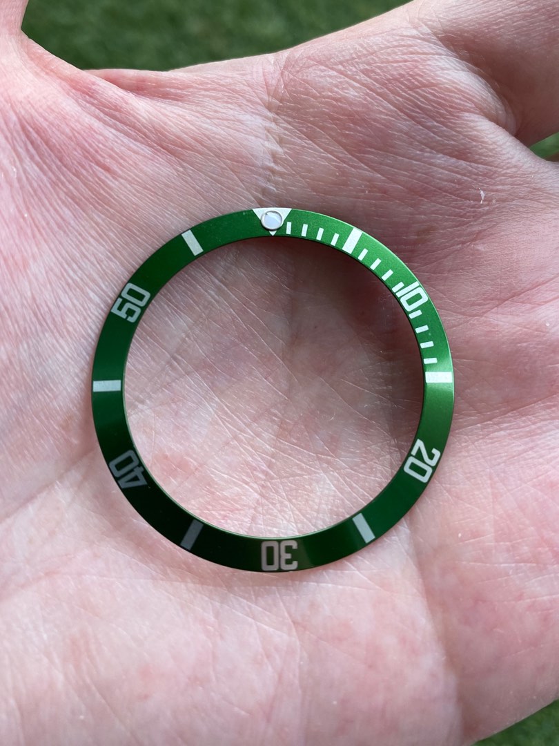 Rolex Submariner Green Bezel Insert, Luxury, Watches on Carousell