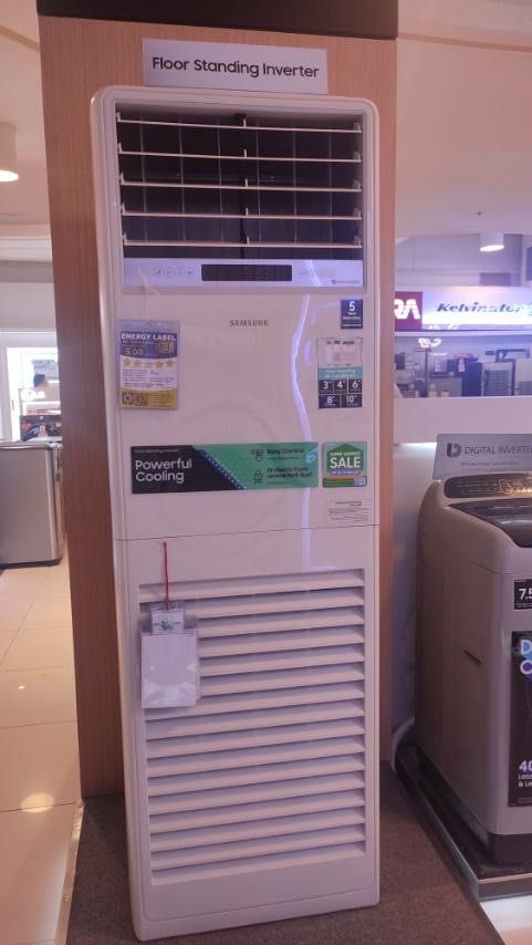 SAMSUNG FLOOR MOUNTED INVERTER AIRCON, TV & Home Appliances, Air ...