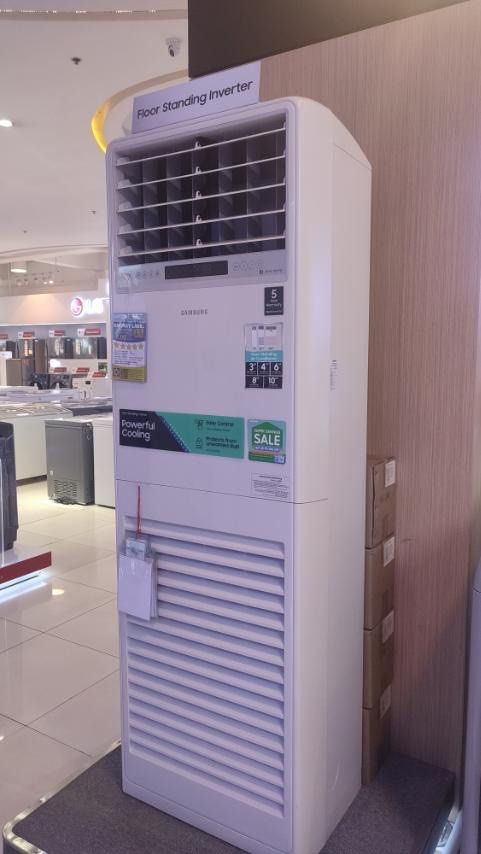 SAMSUNG FLOOR MOUNTED INVERTER AIRCON, TV & Home Appliances, Air ...