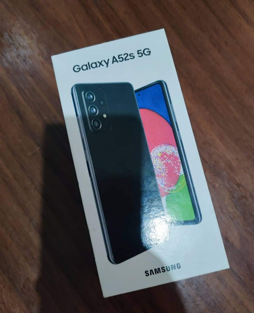 Samsung Galaxy A52s 5G Black Dualsim NTC Snapdragon Complete Set Box ...
