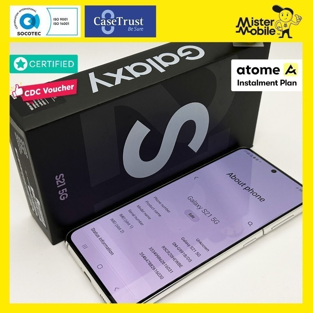 Samsung Galaxy S21 5G 256 256GB Phantom White Used Local Set, Mobile Phones & Gadgets, Mobile ...