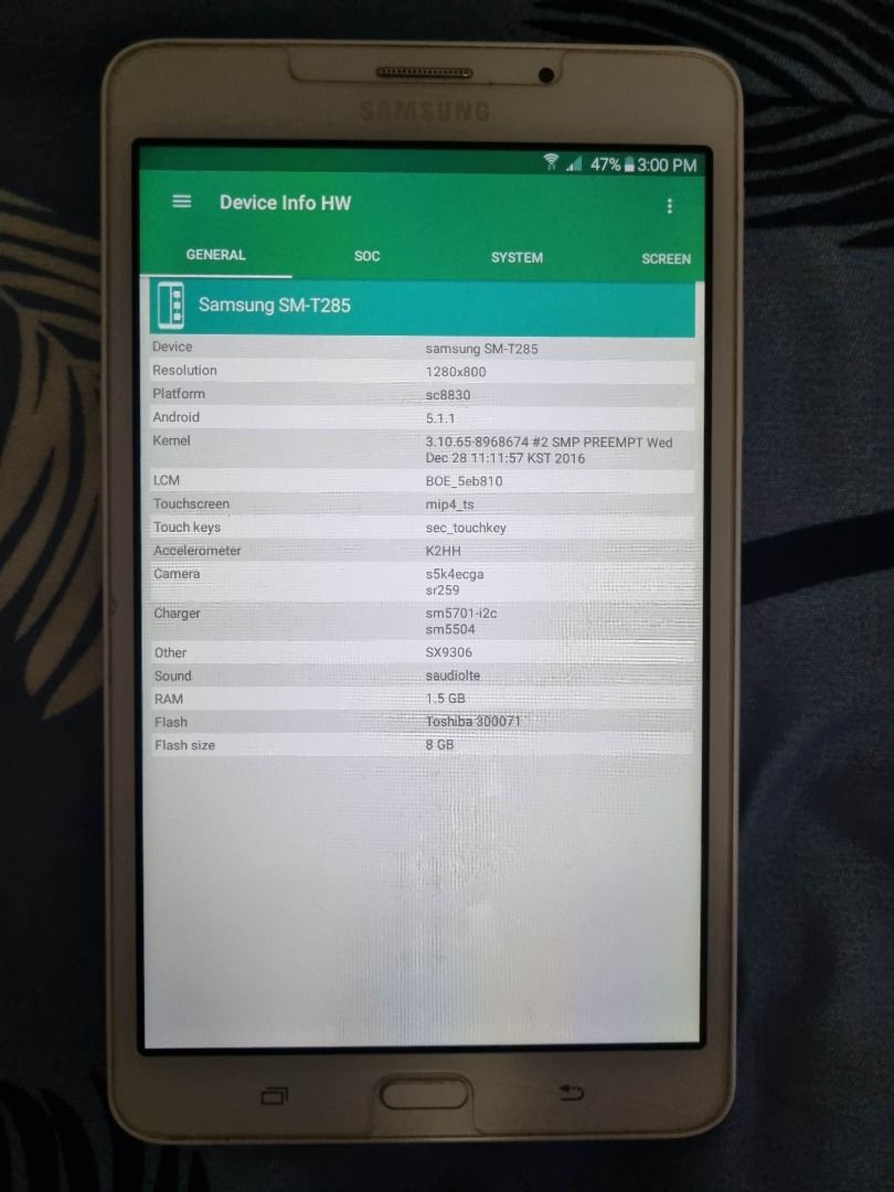 Samsung Galaxy Tab A6 (SM-T285) with issue, Mobile Phones & Gadgets, Tablets, Android on Carousell
