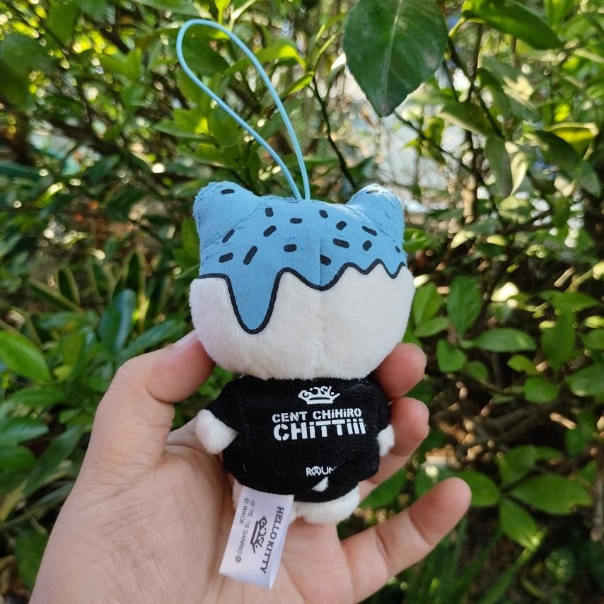 SANRIO Hello Kitty Blue Bish kitty mini Plush Charm, Hobbies & Toys ...