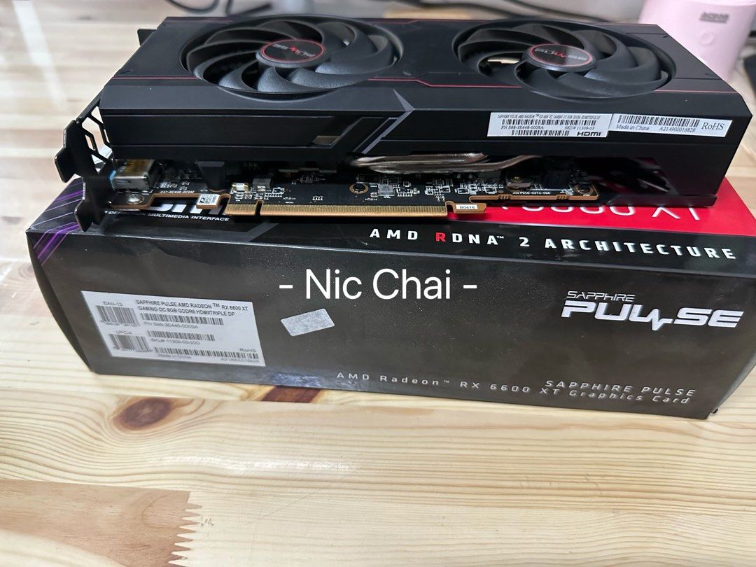 Sapphire Pulse RX6600XT 2nd Hand, Computers & Tech, Parts & Accessories ...