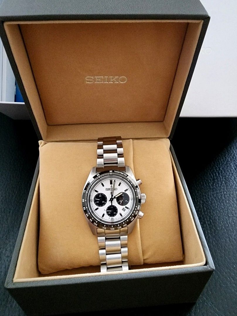SEIKO (Panda) PROSPEX SSC813P1 Speedtimer Solar 1969 Recreation MEN ...