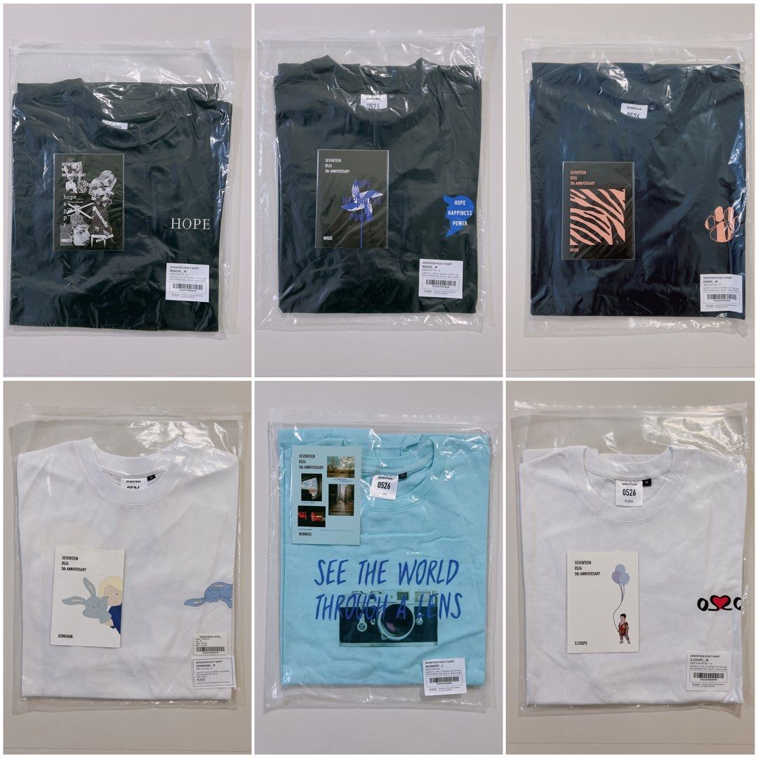 seventeen svt 0526 anniversary shirts, Hobbies & Toys, Memorabilia ...