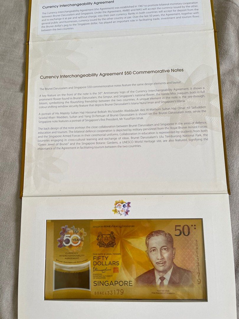 SG50 Commemorative Note, Hobbies & Toys, Memorabilia & Collectibles ...