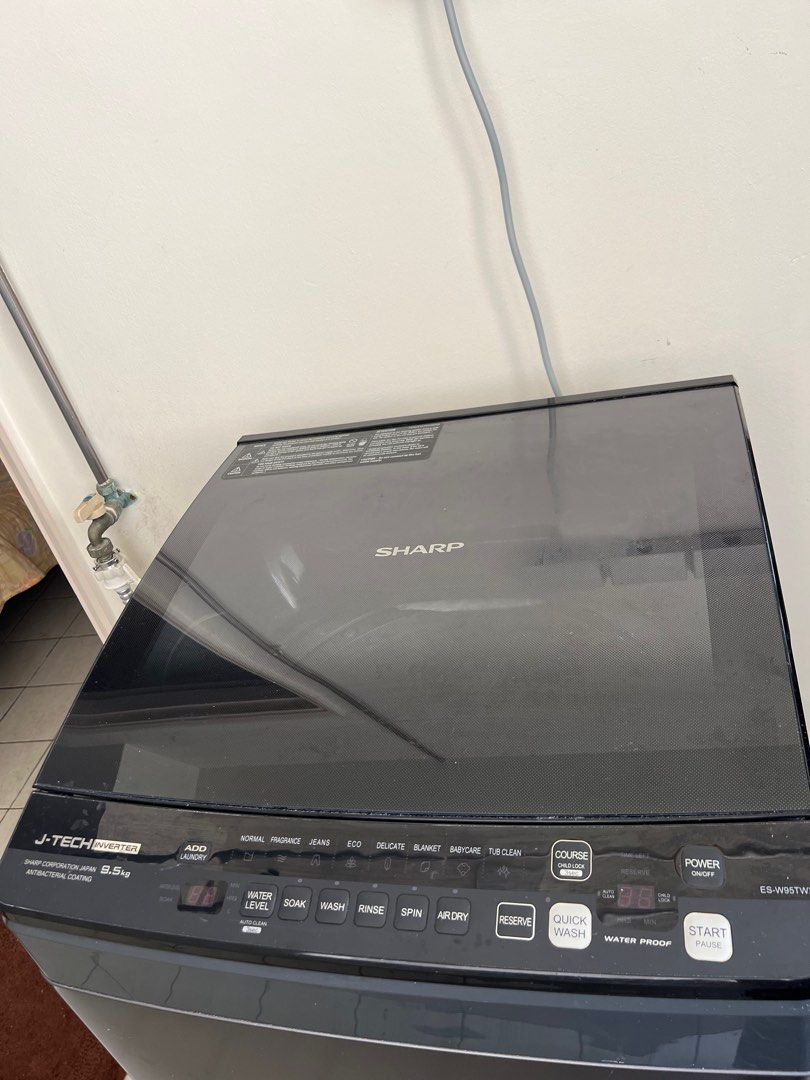 ***Moving out SALE ***Sharp washing machine 9.5 kg(1 year old) model ...