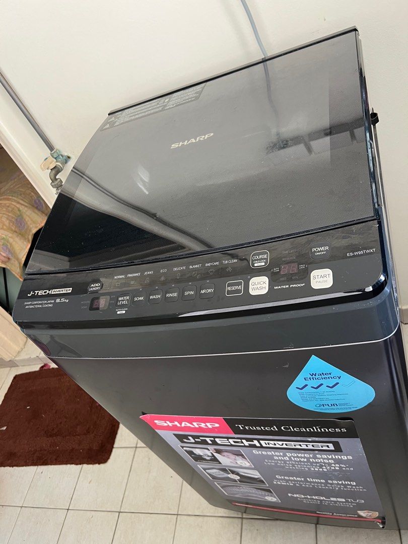***Moving out SALE ***Sharp washing machine 9.5 kg(1 year old) model ...