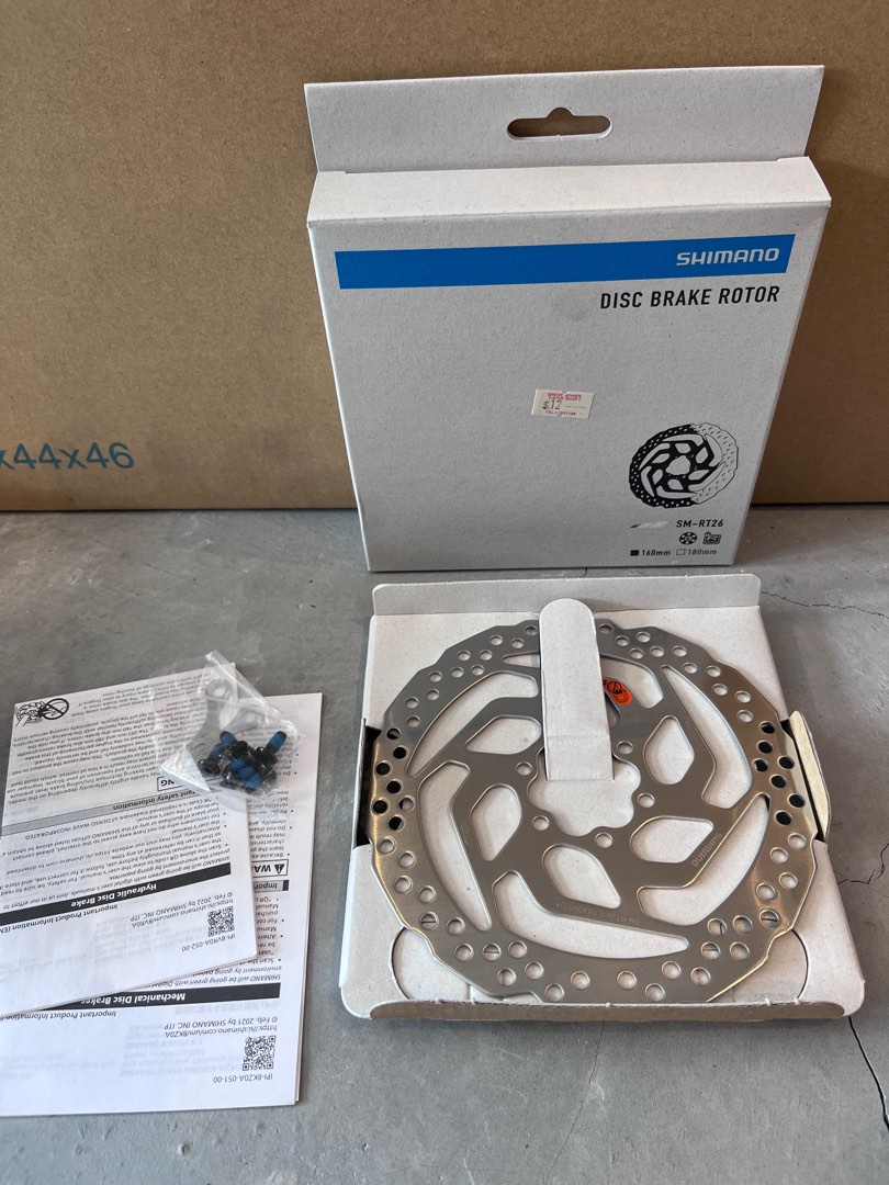 Shimano 160mm Disc Brake Rotor SM-RT26, Sports Equipment, Bicycles ...