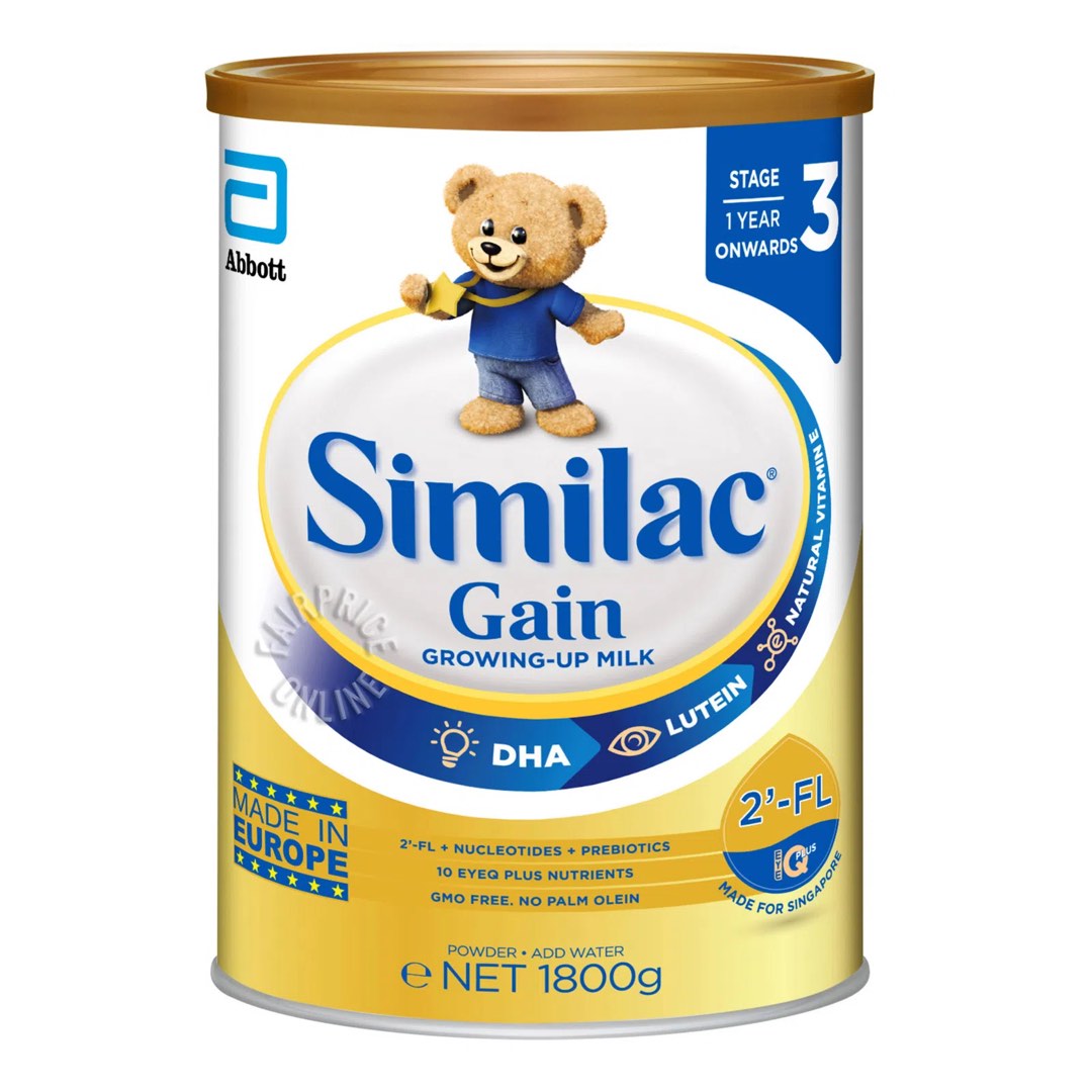 Similac Gain 3 1.8KG, Babies & Kids, Nursing & Feeding, Breastfeeding ...