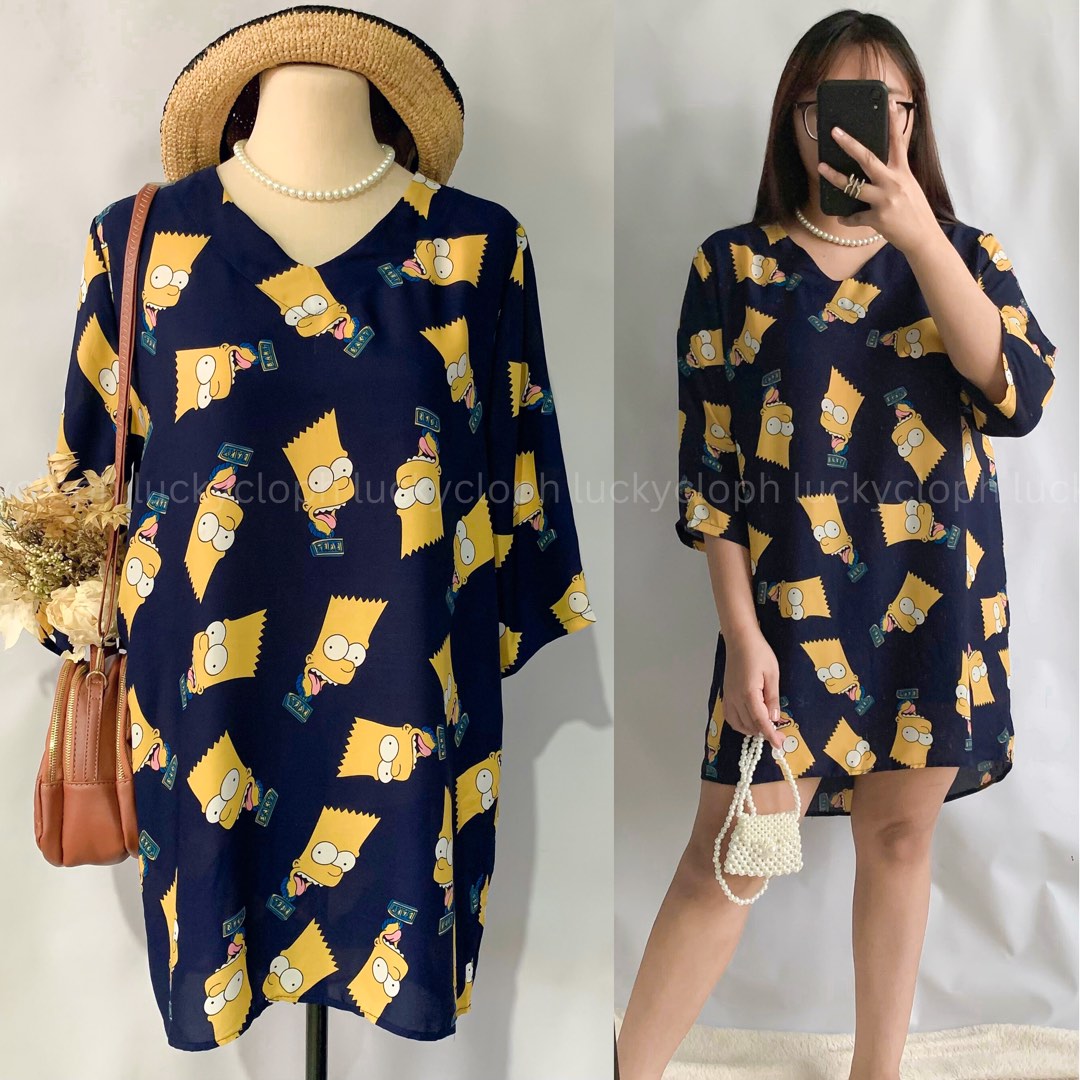 Simpsons Bart chiffon dress, Women's Fashion, Dresses & Sets, Dresses ...