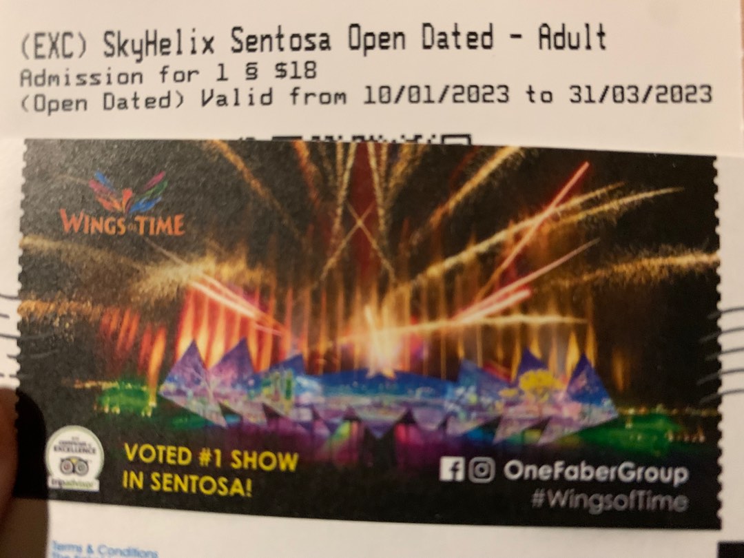Sky Helix Adult tickets, Tickets & Vouchers, Local Attractions ...