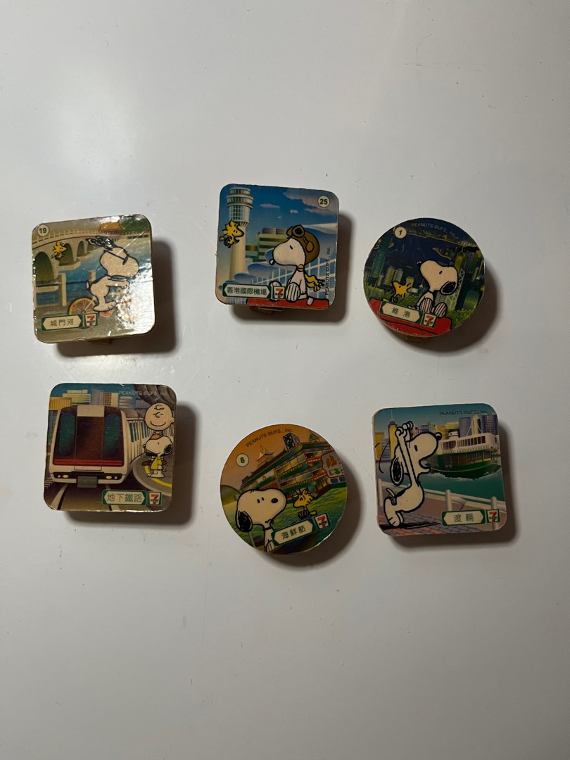 Snoopy and friends magnet clips made for 7/11 on Carousell