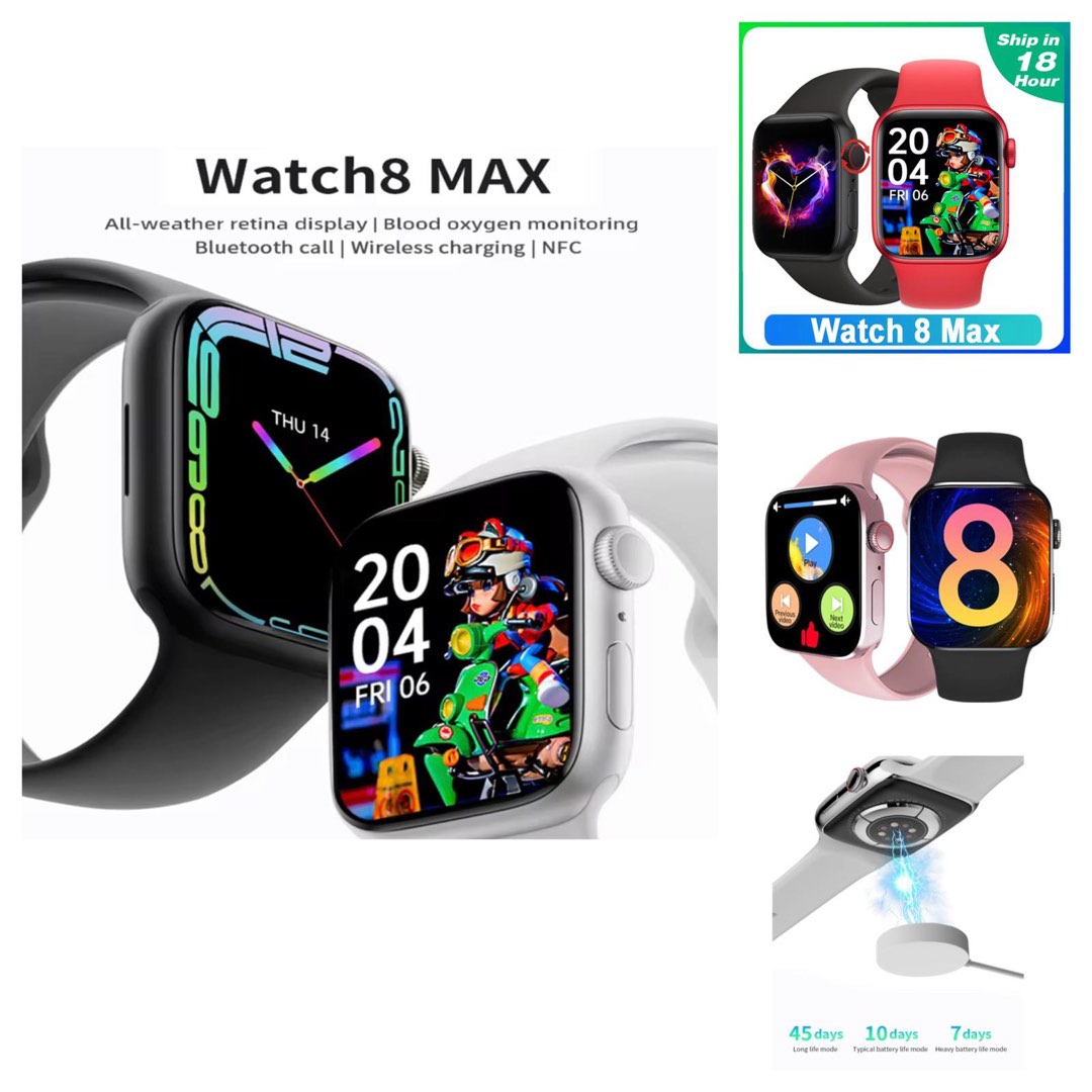 [智能手錶]Sports Smart Watch 8 Max 1.85 inch Wireless Charging Bluetooth ...