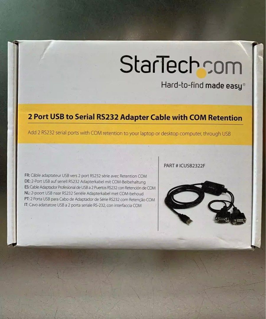 Startech Com Port Usb To Serial Rs Adapter Cable With Com Retention Kf Comtech Computers