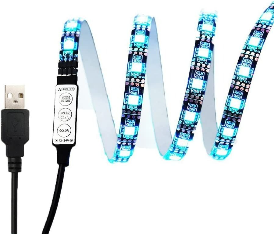 Surom Black PCB TV Back Light Kit,Computer Case LED Light, 3.28Ft Multi ...