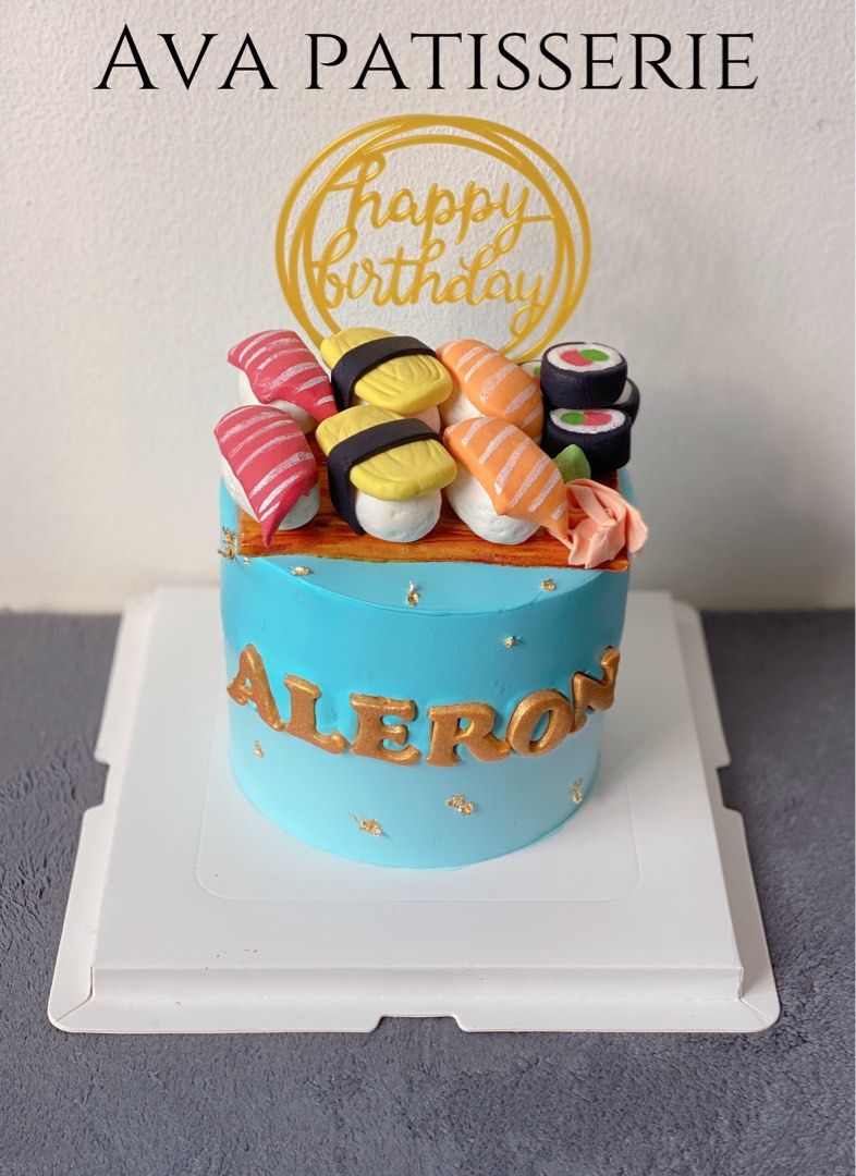 Free delivery 🚚!! Sushi theme birthday cake, Food & Drinks, Homemade ...
