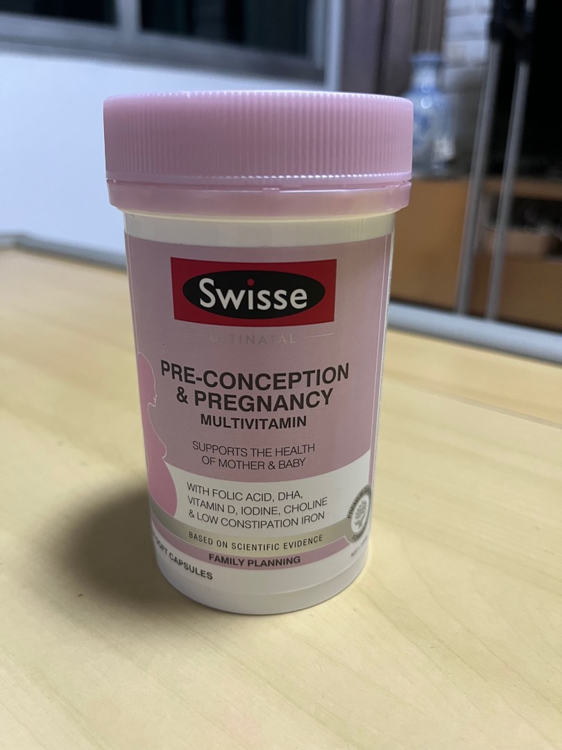 Swisse Pre-conception & pregnancy multivitamin 180 soft capsules ...
