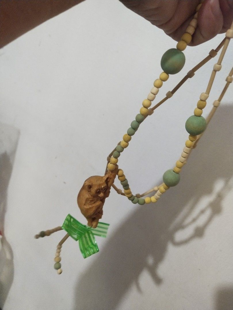 Tarsier Souvenirs from Bohol/Display figure & Necklace/Cute set ...