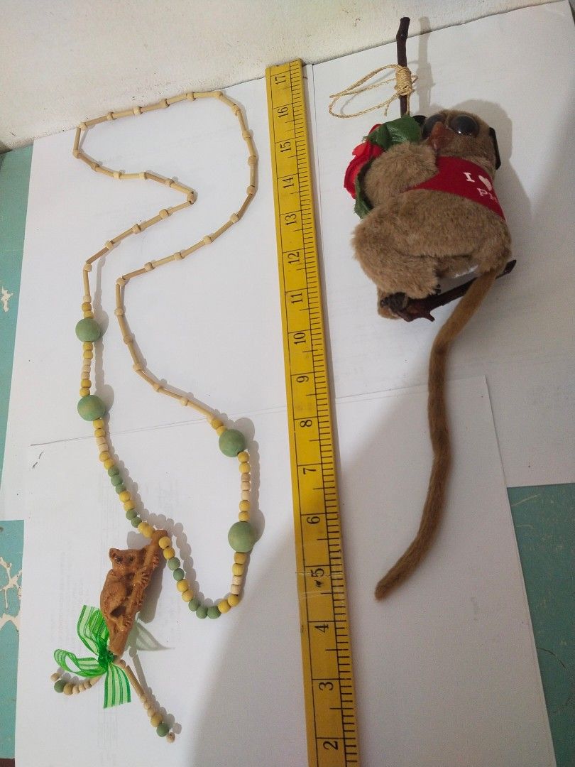 Tarsier Souvenirs from Bohol/Display figure & Necklace/Cute set ...