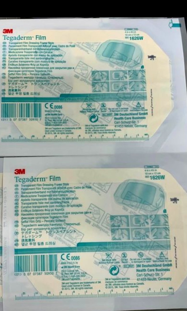tegaderm film 4x4.75in, Health & Nutrition, Medical Supplies & Tools on ...