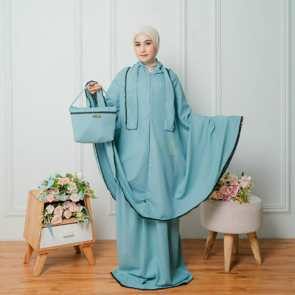 Telekung Set- 3 in 1, Women's Fashion, Muslimah Fashion, Baju Kurung ...