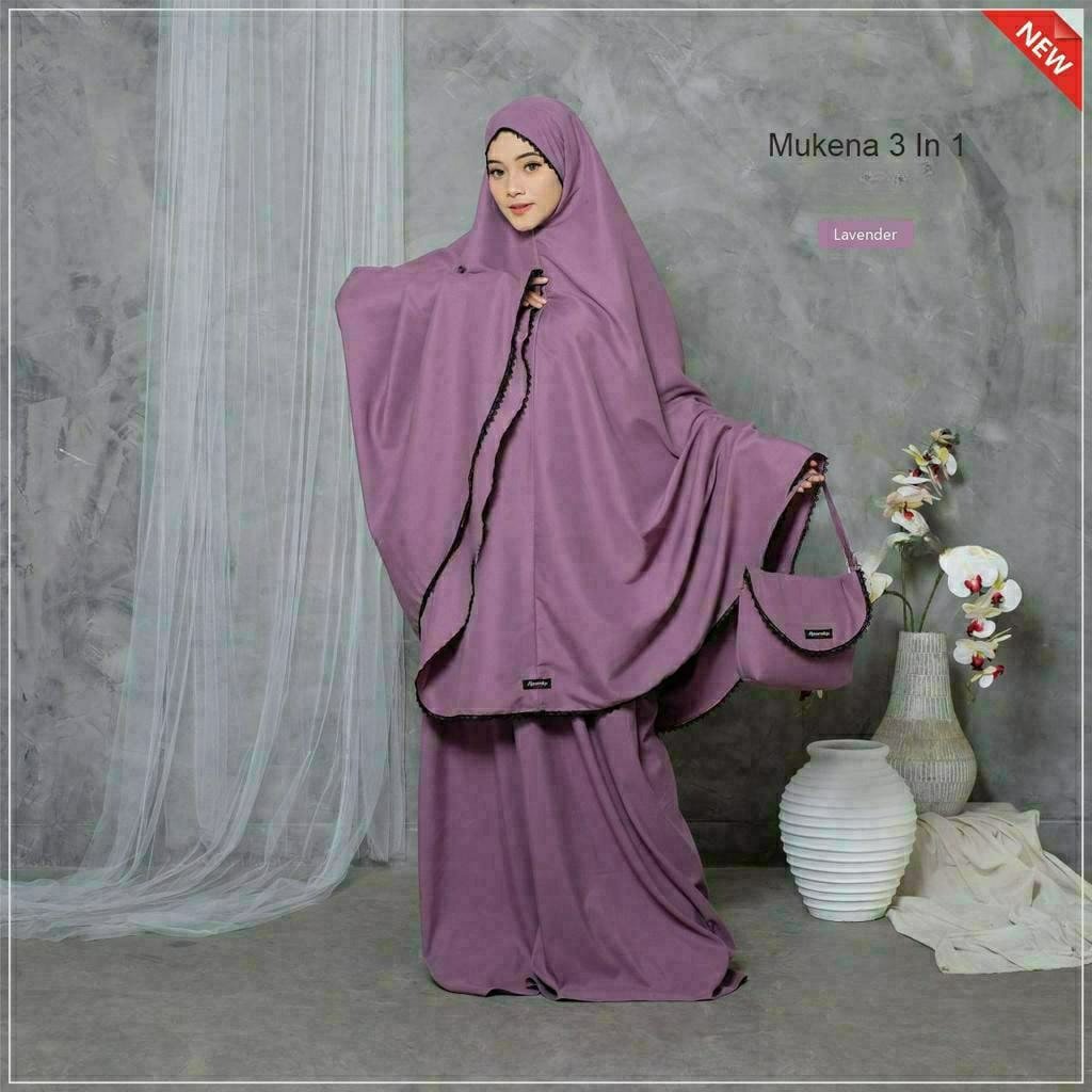 Telekung Set- 3 in 1, Women's Fashion, Muslimah Fashion, Baju Kurung ...