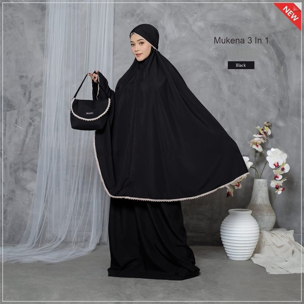 Telekung Set- 3 in 1, Women's Fashion, Muslimah Fashion, Baju Kurung ...