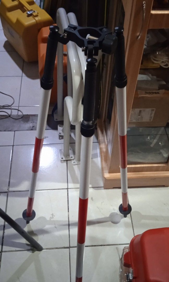 Three Legged Support For Pole With Base RTK white/red, Commercial ...