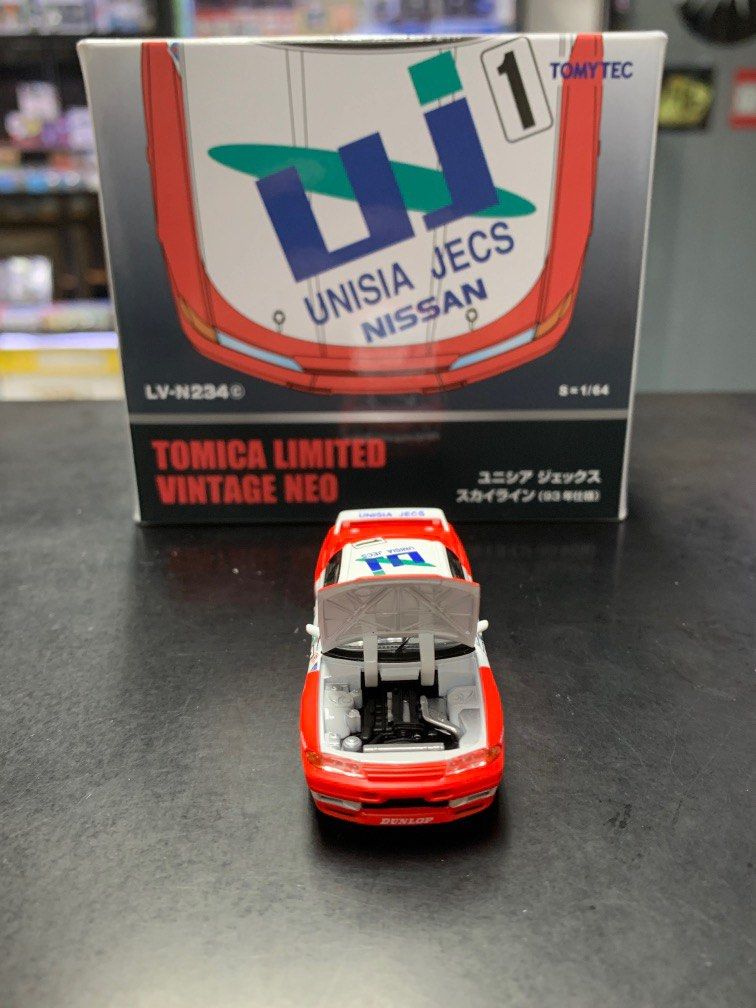 本月新車！ Tomica Limited Vintage Neo Tomytec 1:64 LV-N234c Nissan Skyline GT-R R32 #1 “Unisia Jecs ...