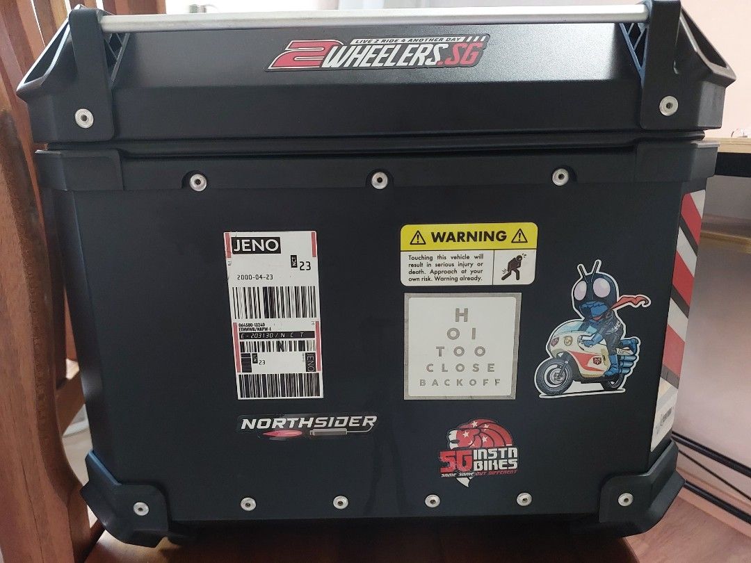 Top Box Aluminum 55L, Motorcycles, Motorcycle Accessories on Carousell
