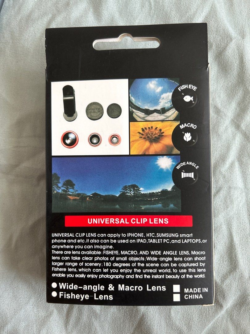 UNIVERSAL CLIP LENS, Photography, Lens & Kits on Carousell