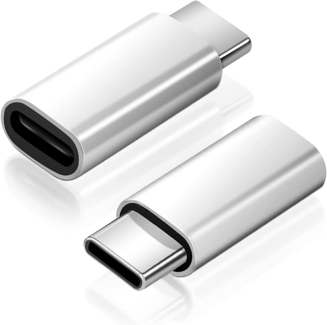 USB-C Adapter - Lighting (Female) to USB Type C (Male) - Charging ...