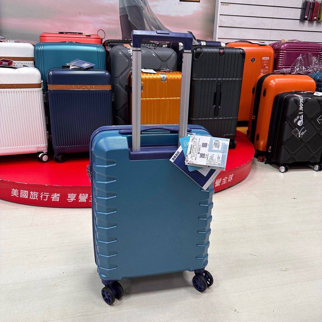 Verage 維麗杰 19吋璀璨輕旅系列 隨身登機箱 防爆拉鍊 海關鎖 可加大, 書籍、休閒與玩具, 旅遊相關用品, 行李箱在旋轉拍賣