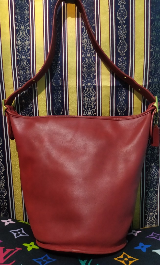Vintage Coach Duffle Sac in Red Color ( moved out sale ), Luxury, Bags ...
