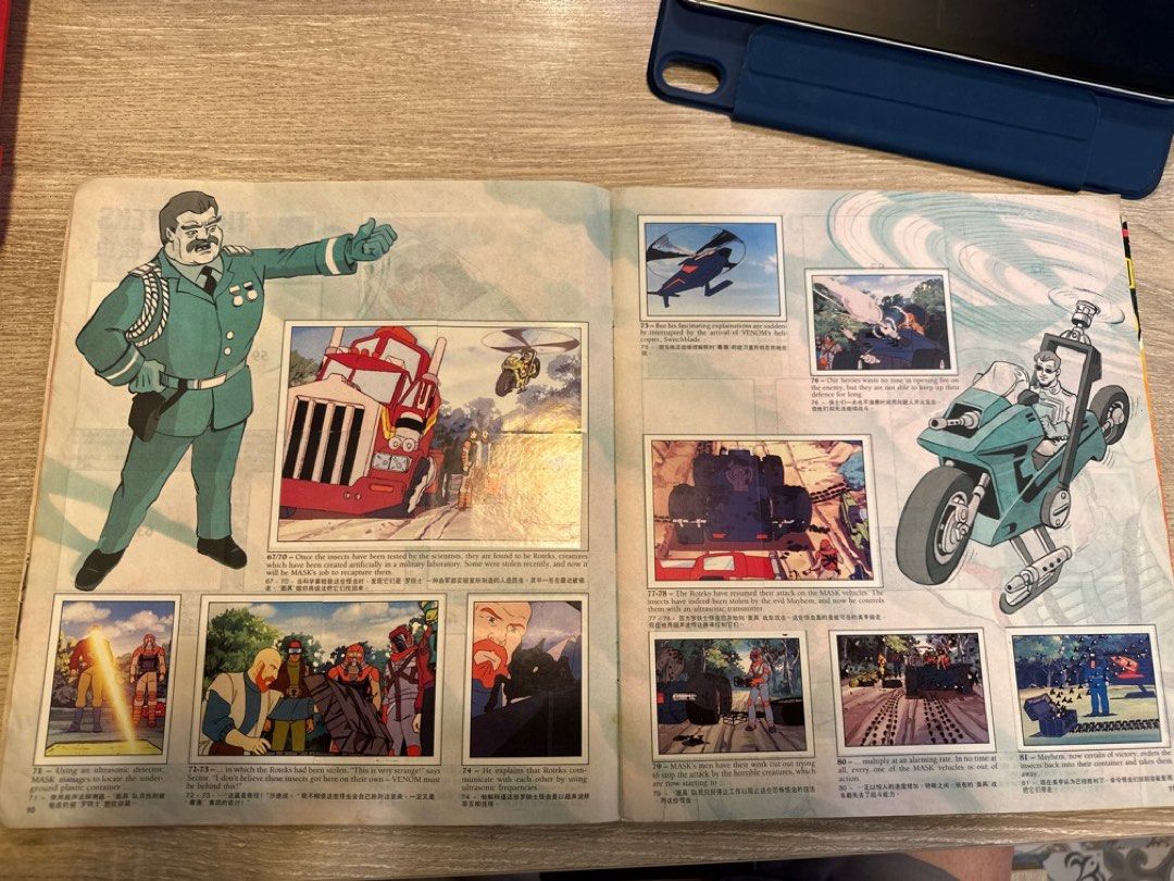 Vintage M.A.S.K Panini Stickers Album Complete, Hobbies & Toys, Books ...