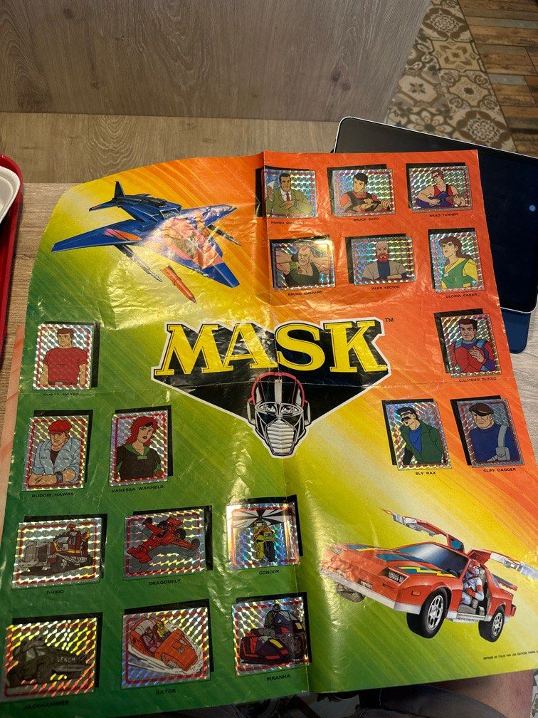 Vintage M.A.S.K Panini Stickers Album Complete, Hobbies & Toys, Books ...