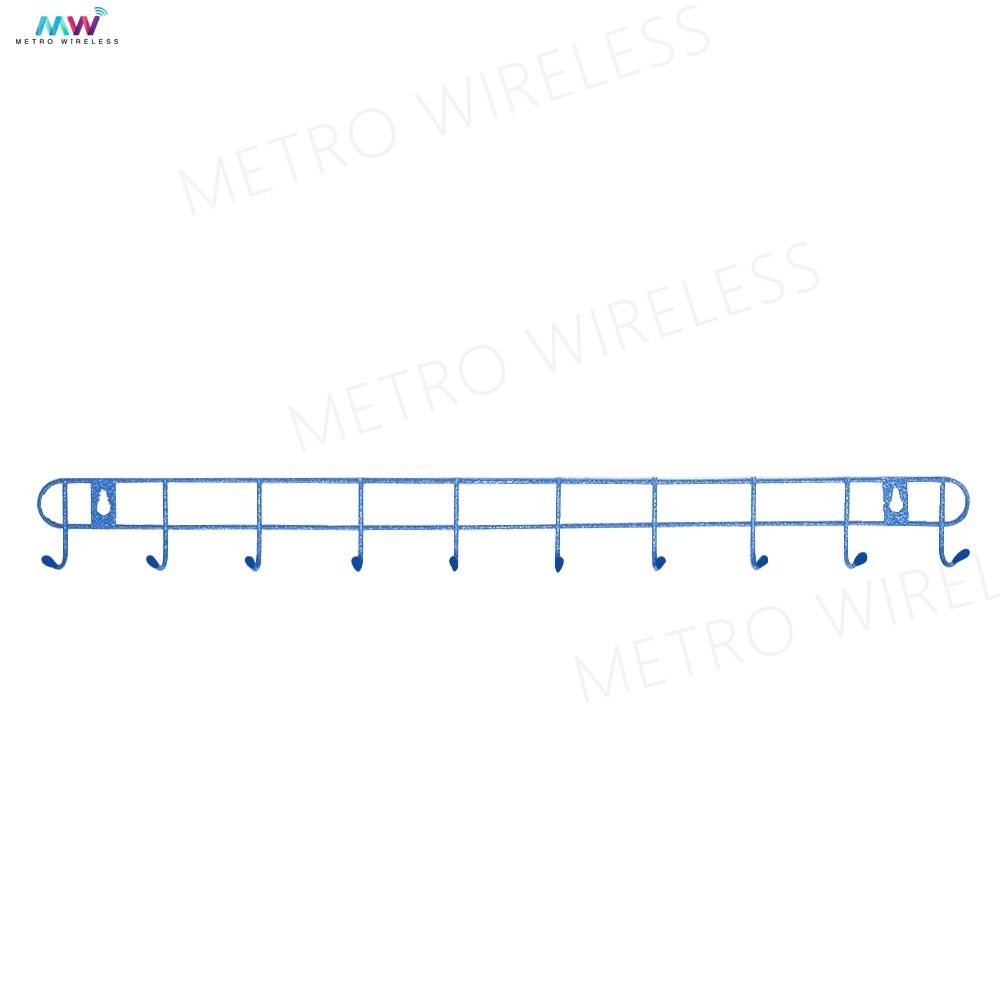 Wall Mounted Coated Hanging Rack with 10 Hooks, Furniture & Home Living ...
