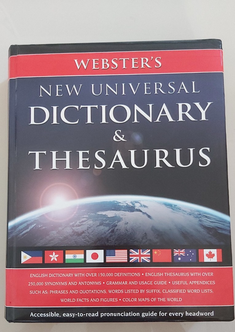 Webster's New Universal Dictionary & Thesaurus, Hobbies & Toys, Books ...